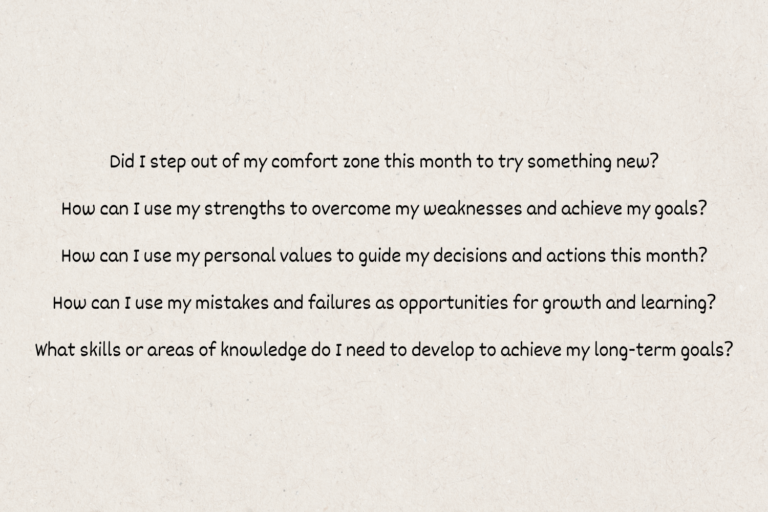 131 Powerful Monthly Reflection Questions to Ask Every Month