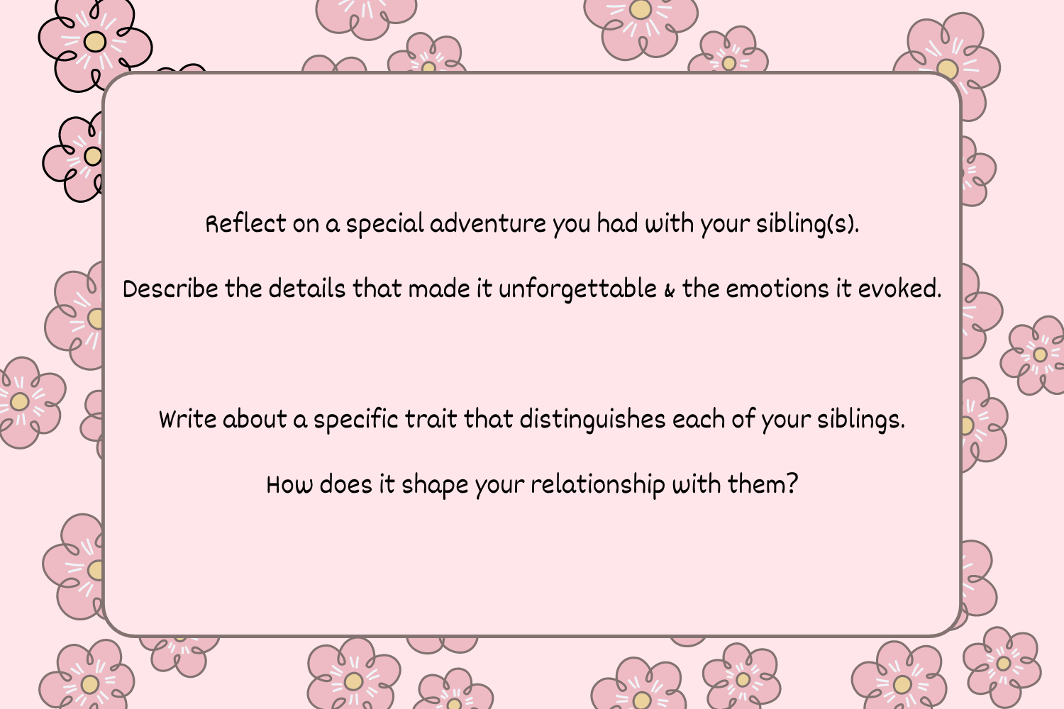 60 Creative and Fun Journal Prompts About Family