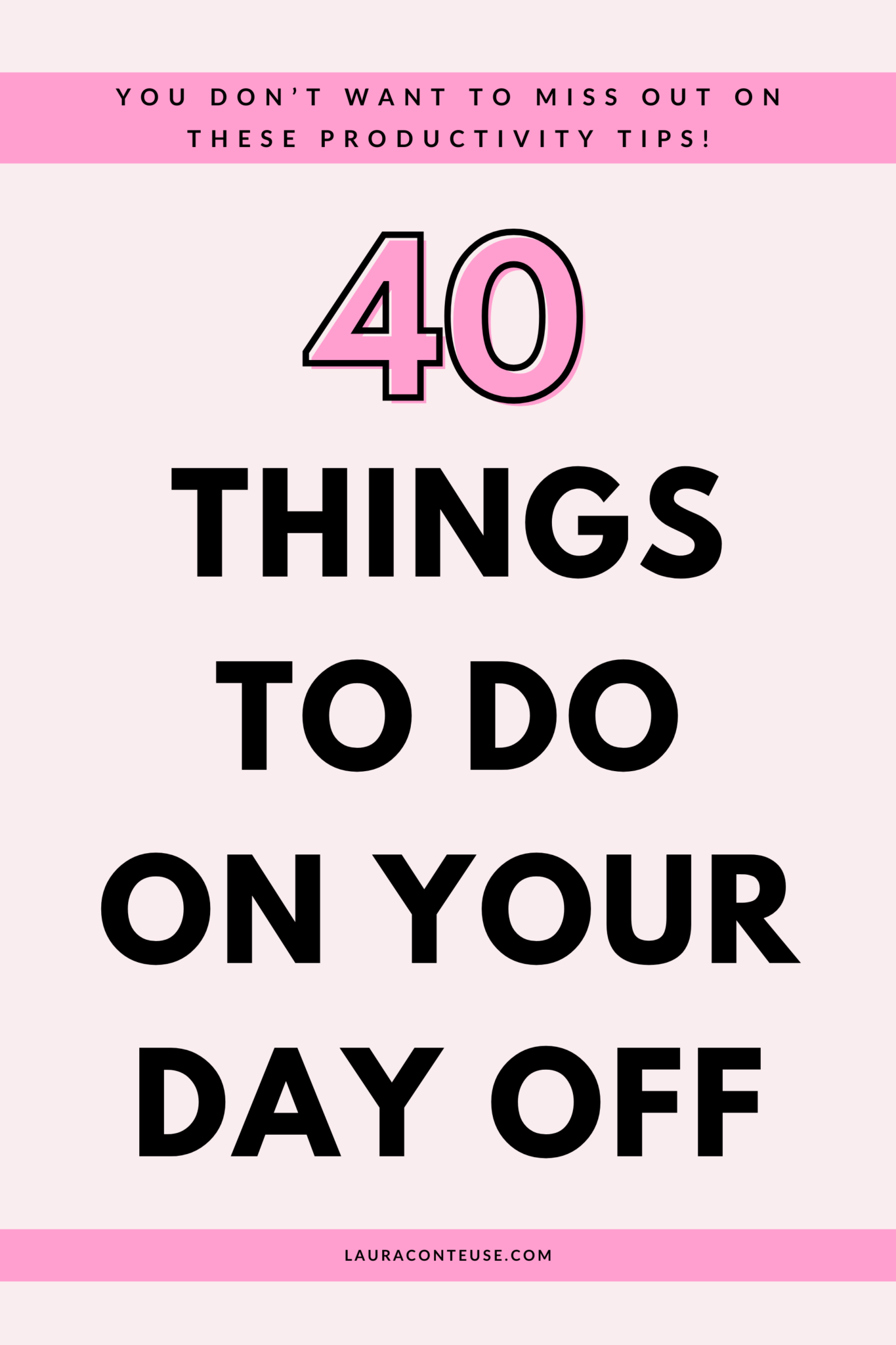 40 Productive Things to Do on Your Day Off to Recharge