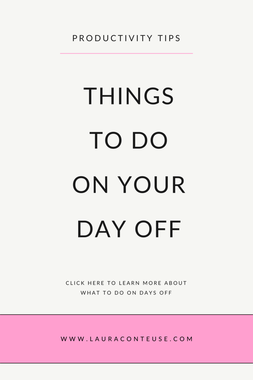 40 Productive Things to Do on Your Day Off to Recharge