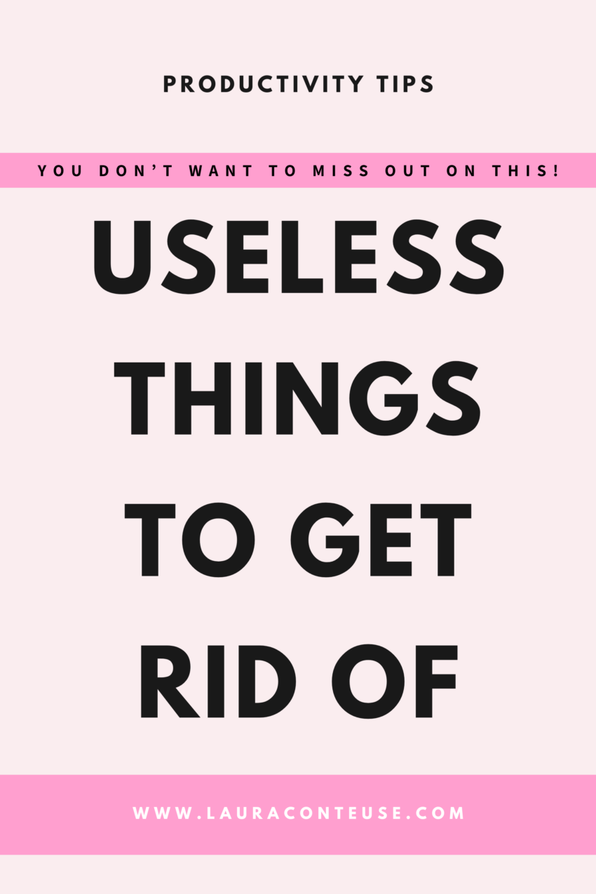 120 Useless Things to Get Rid of Now With No Regret