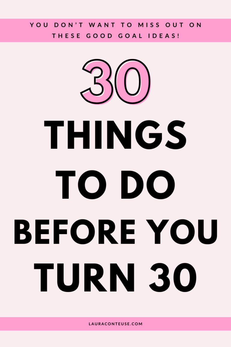 30 Before 30 Bucket List: 30 Things to Do Before You Turn 30