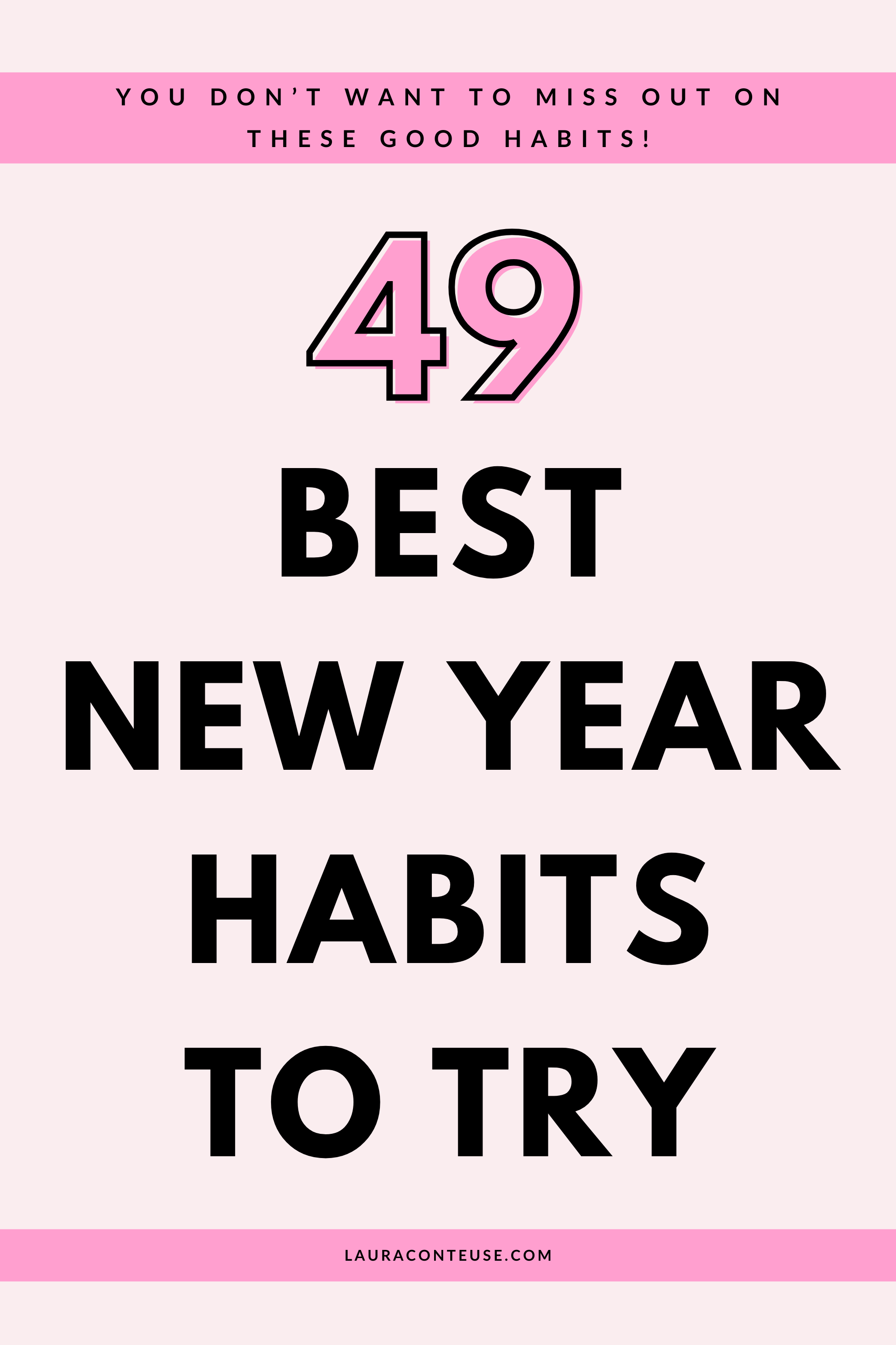 49 New Year Habits for a Healthy Fresh Start